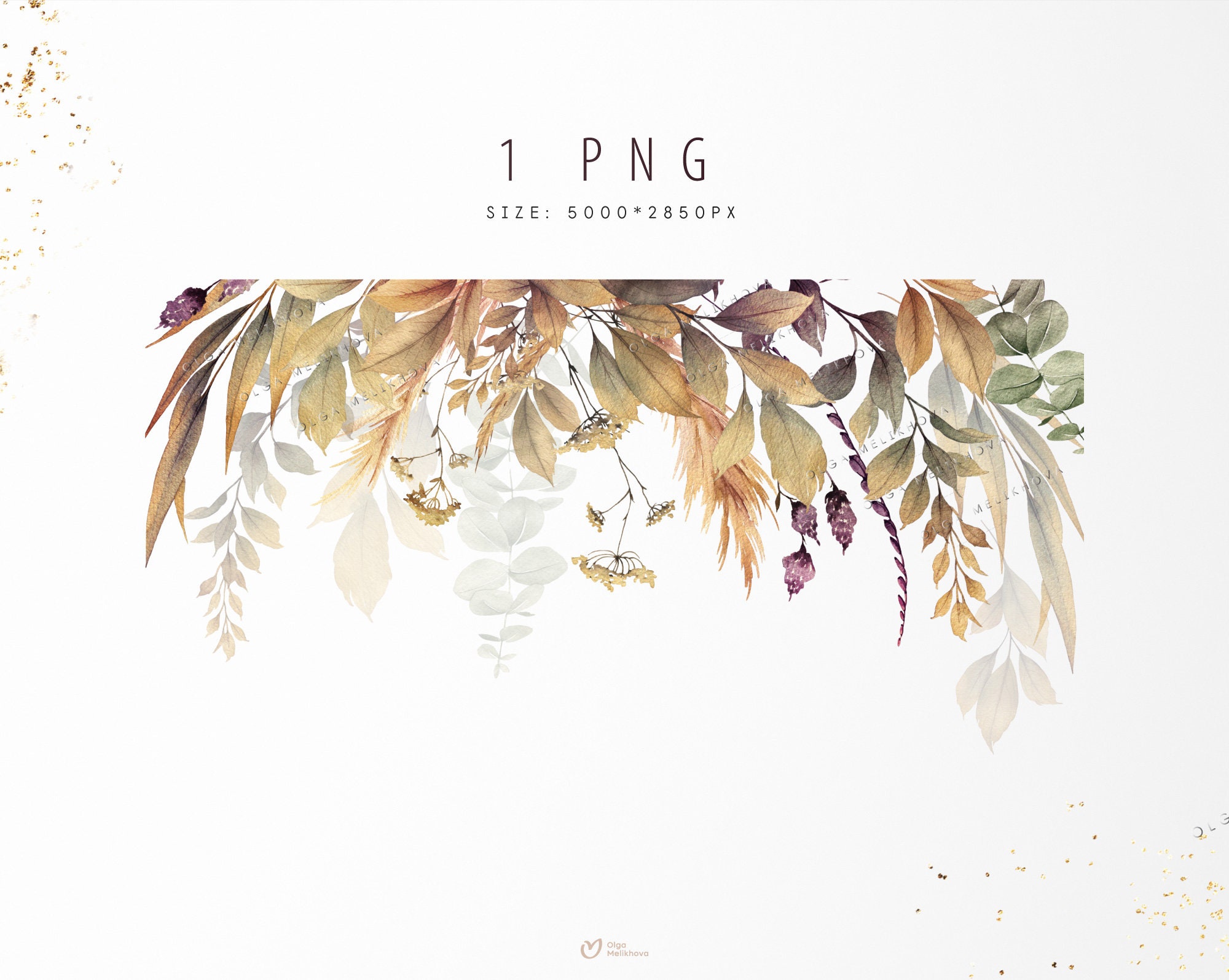 Floral Border Watercolor Autumn Leaves Wedding Invite Card - Etsy