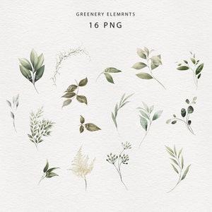 Greenery Bundle, Border-frames, Wedding Invite Card, Bouquets, Digital ...