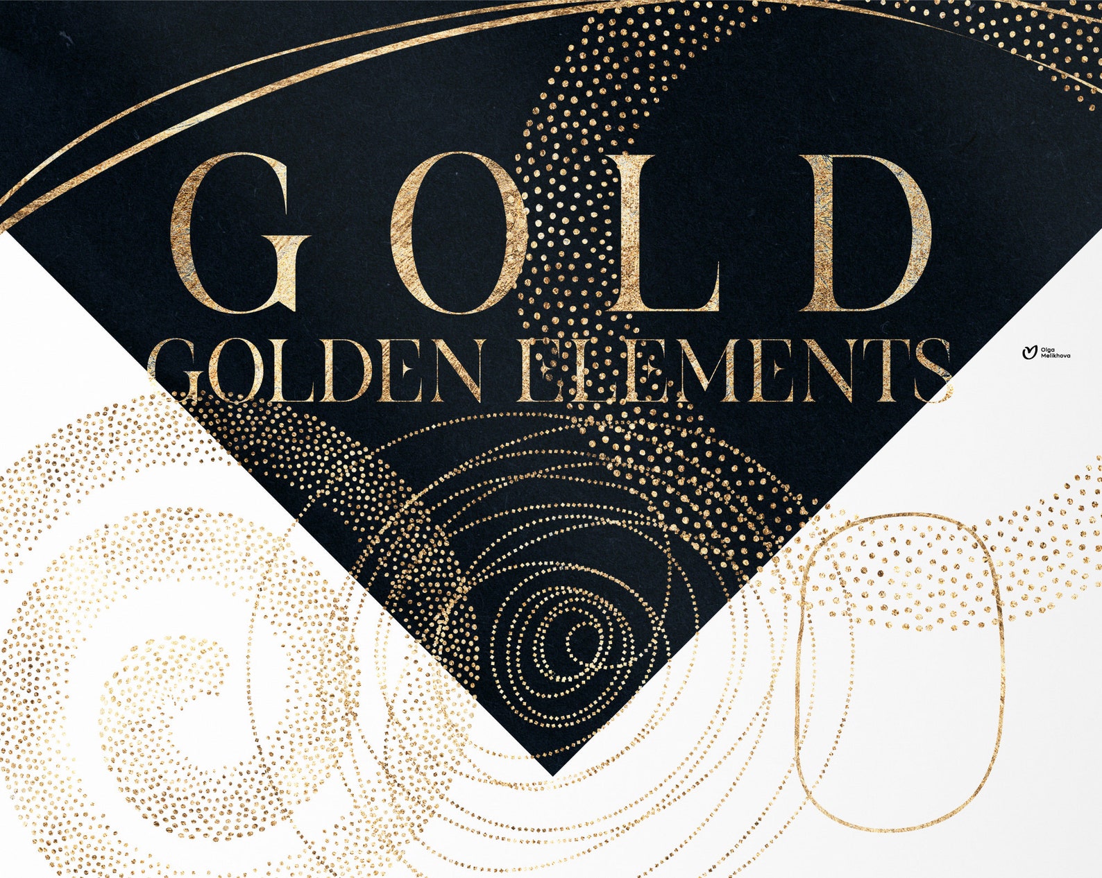 Gold Golden Elements Png Golden Clipart Gold Foil Wedding - Etsy