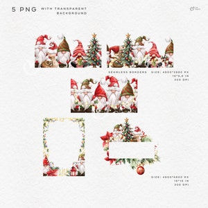 Christmas Gnome Clipart, Christmas Clipart PNG, Christmas Sublimation ...