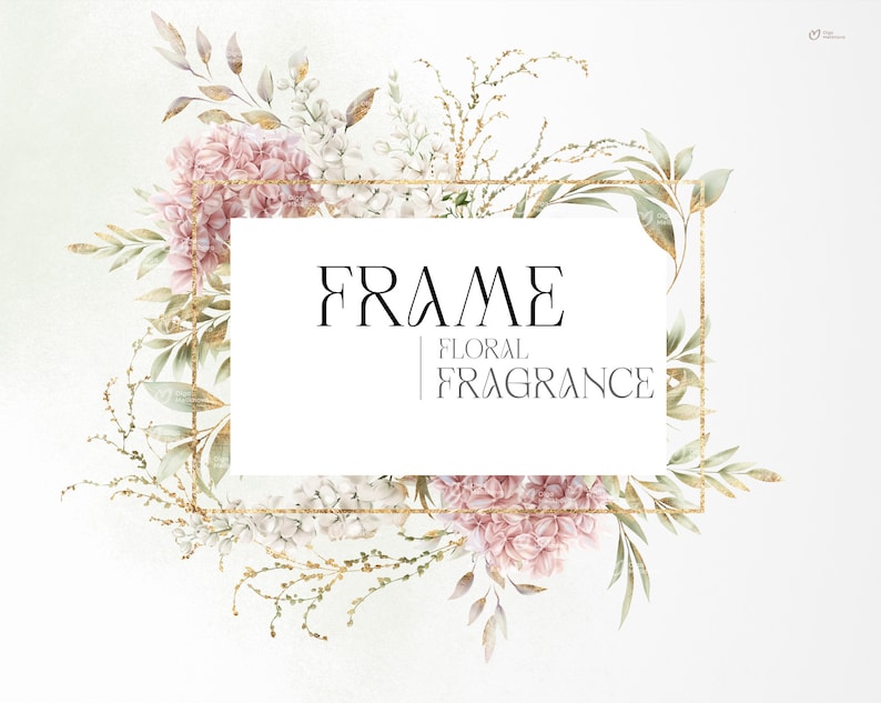 Floral Frame Garden Flower Frame Greenery Frame Wedding | Etsy