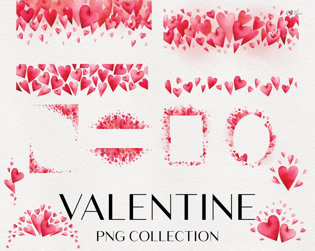 Valentine Png Bundle, Valentine PNG Collection, Valentines Clipart ...