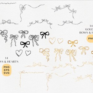 Hand Drawn Frames SVG Bundle, Coquette Bow Frame, Digital Golden Frames ...
