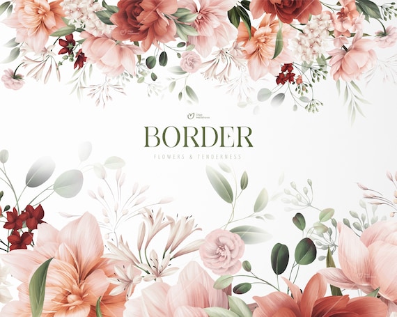 Wedding Flower Borders Clip Art