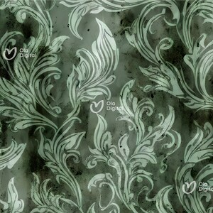 Grunge Damask Seamless Paper, Damask Digital Paper Wallpaper Style ...
