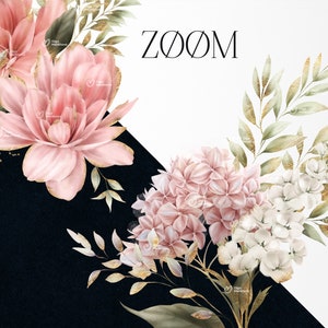 Floral Bouquets Clipart, Peony Bouquets Png, Watercolor Flower Clipart ...