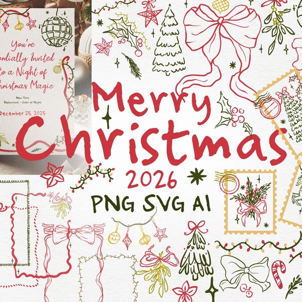 Christmas Frames - Etsy