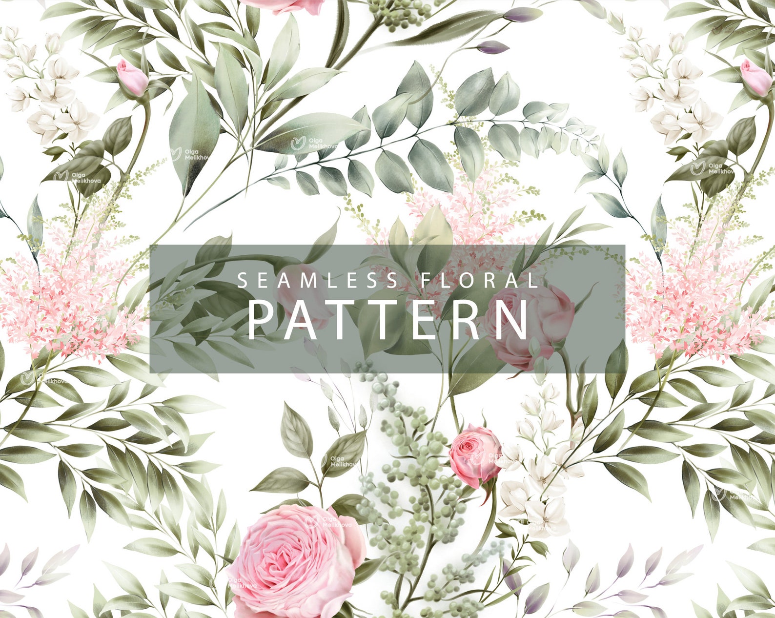 Seamless Floral Pattern Printable Flower Wallpaper Pink - Etsy