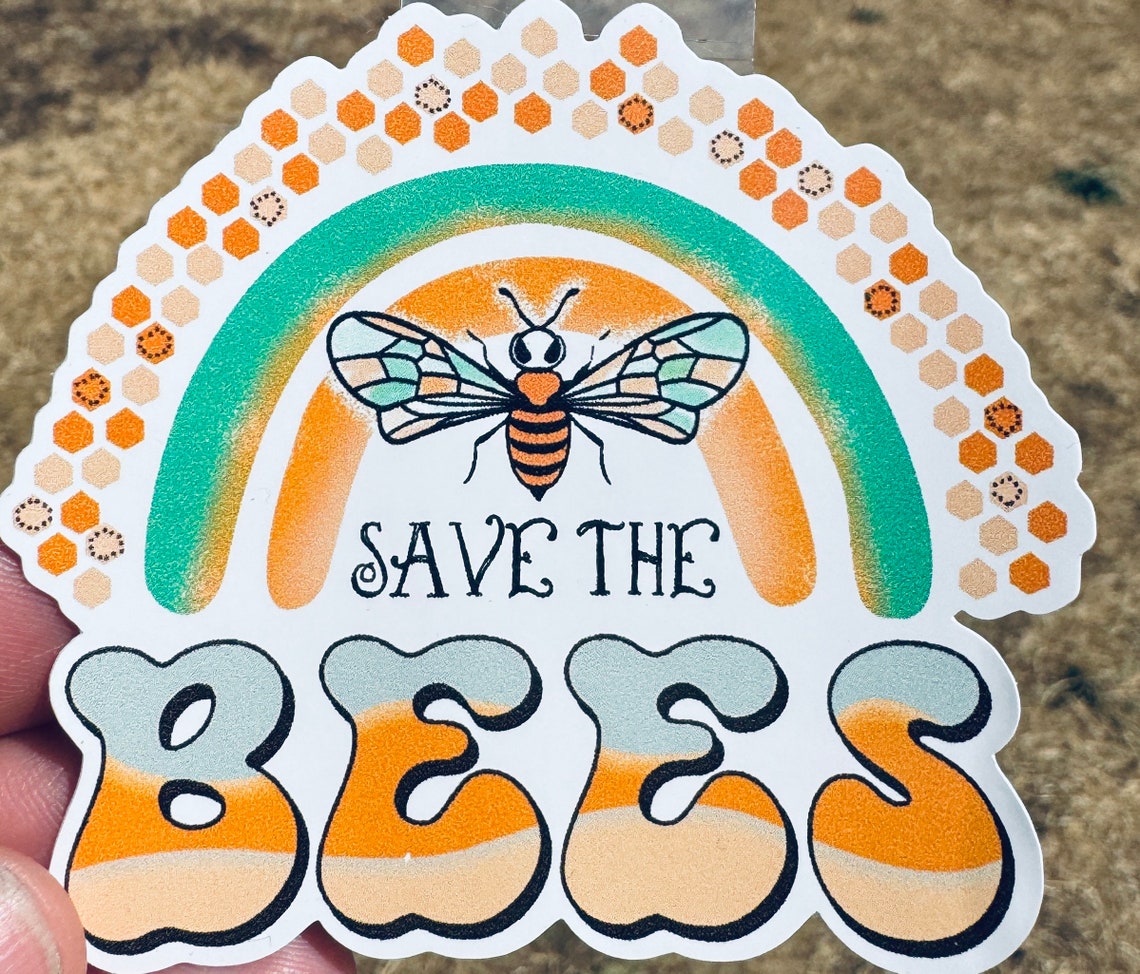 Save the Bees Sticker - Etsy