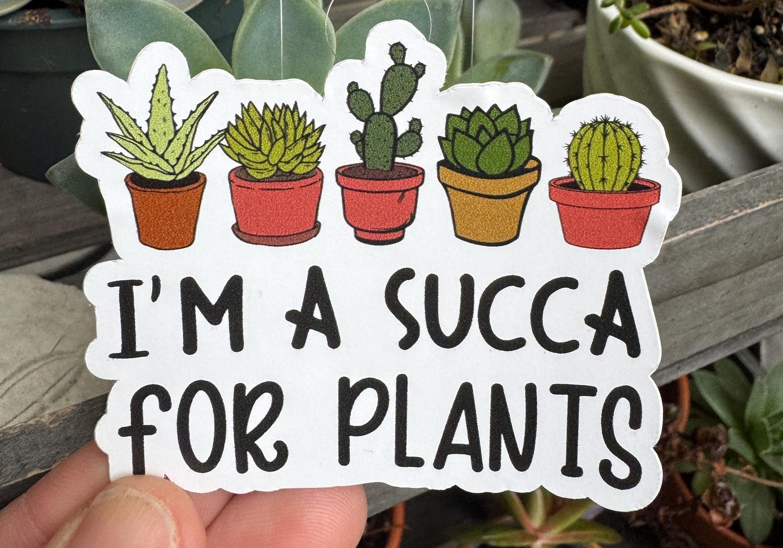 I'm A Succa for Plants Sticker - Etsy