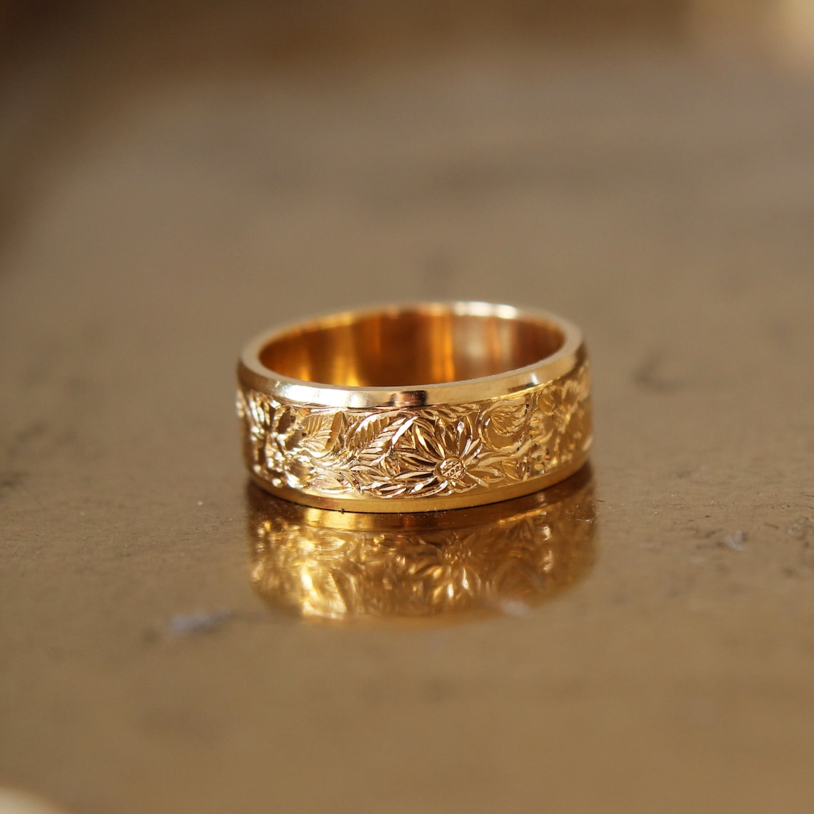 Hand Engraved Bespoke Wedding Band Made to Order - Etsy