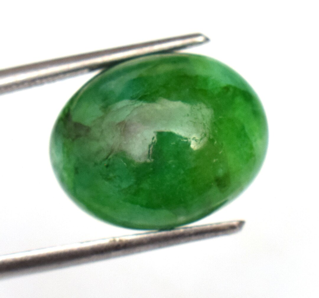 Natural Emerald 10. Ct Emerald Oval Shape Loose Gemstone From Zambia ...