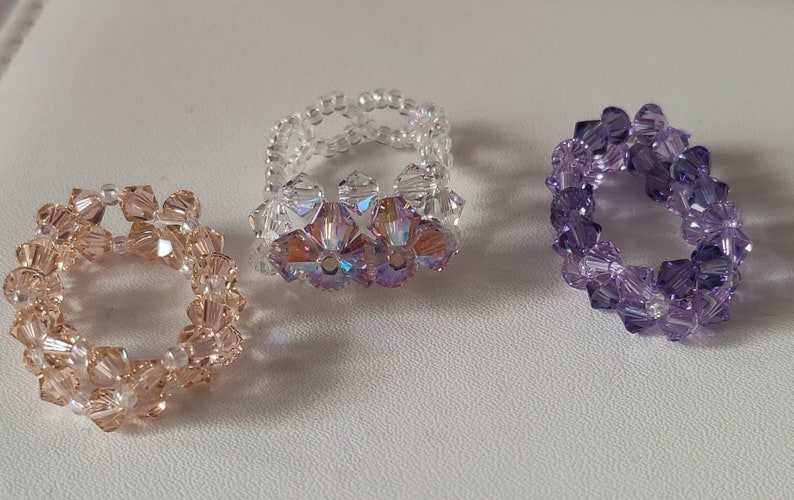 Swarovski Crystal Rings | Etsy