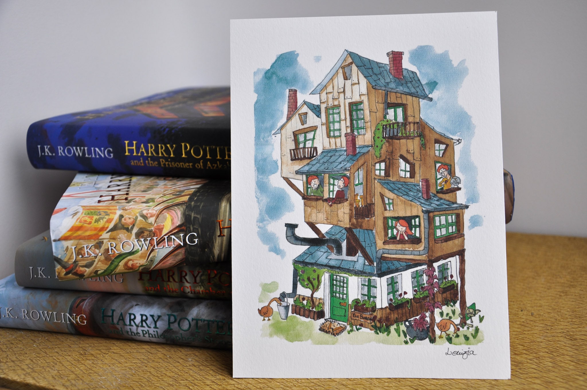 Illustration aquarelle Harry Potter Le Terrier / The Burrow - Etsy France