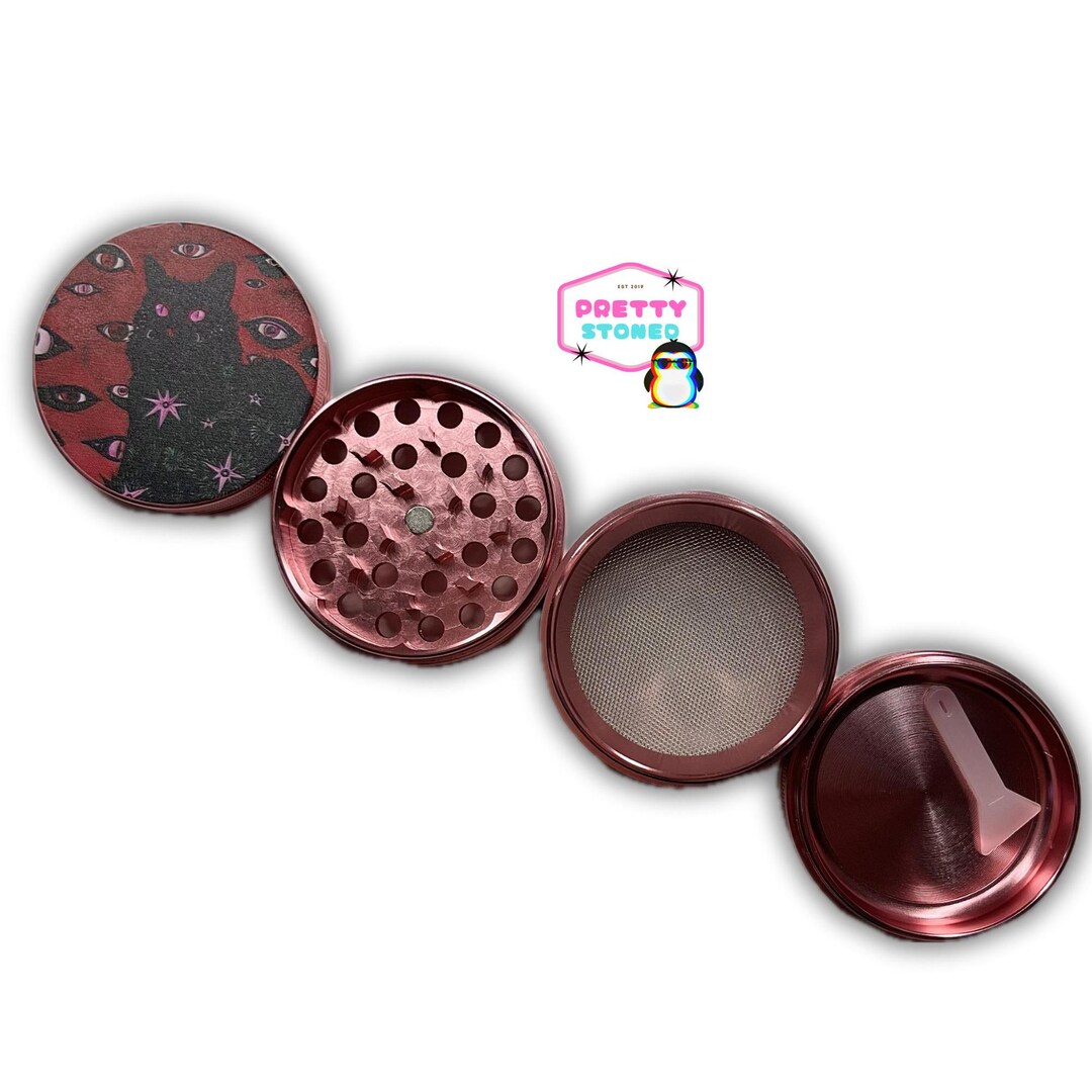 Cute Cat Grinder - Pink Pretty 4-piece Metal Grinder - Etsy