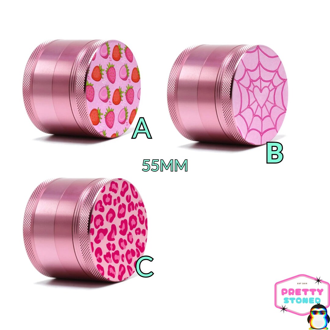 Pink Grinder Metal Magnetic Cute Grinder - Various Styles - Pretty Pink ...