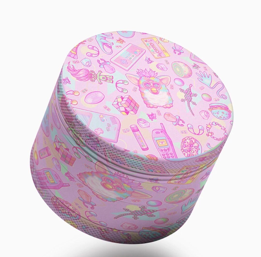 Y2K Pink Grinder Metal Magnetic Cute Grinder 4 Piece Pretty Grinder ...
