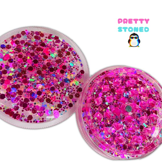 Sparkly Pink Glitter Grinder High Quality Magnetic Grinder - Etsy