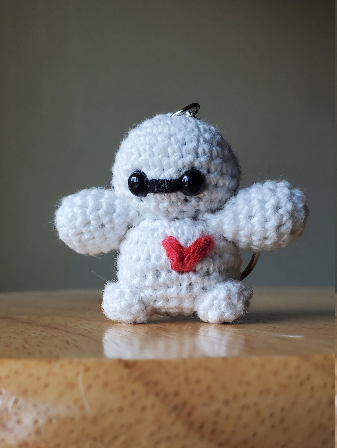 Handmade Robot Keychain Amigurumi Accessory - Etsy