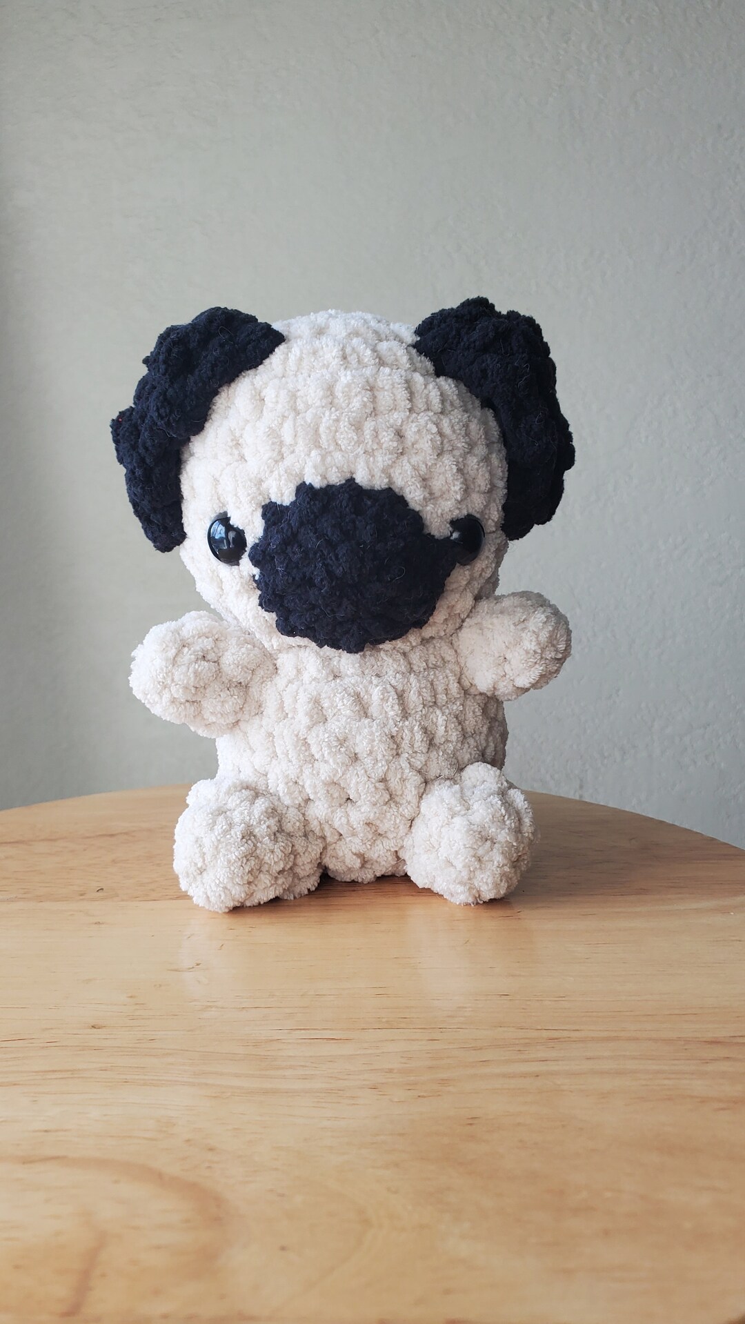 Mini Pug Plush - Handmade Crochet Stuffed Animal - Etsy