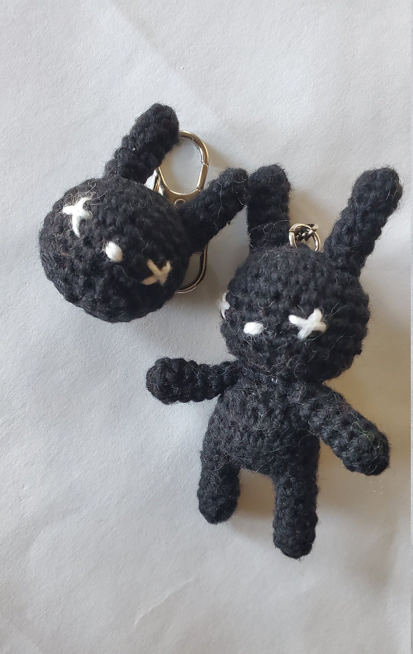 Bunny Keychain Crochet Bunny Handmade Amigurumi Stuffed | Etsy