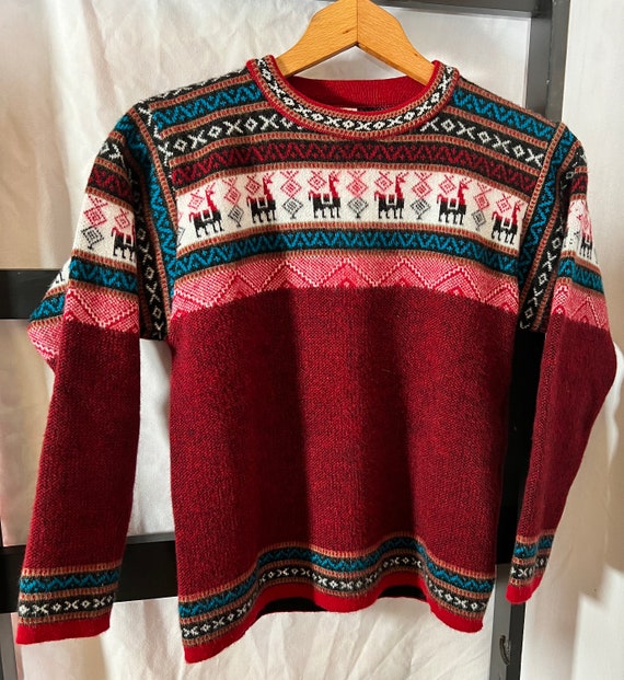 Yarina HAND-KNIT Intarsia, Ecuador Artisan 100% Alpaca Yarina HAND-KNIT Intarsia, Ecuador Artisan 100% Alpaca