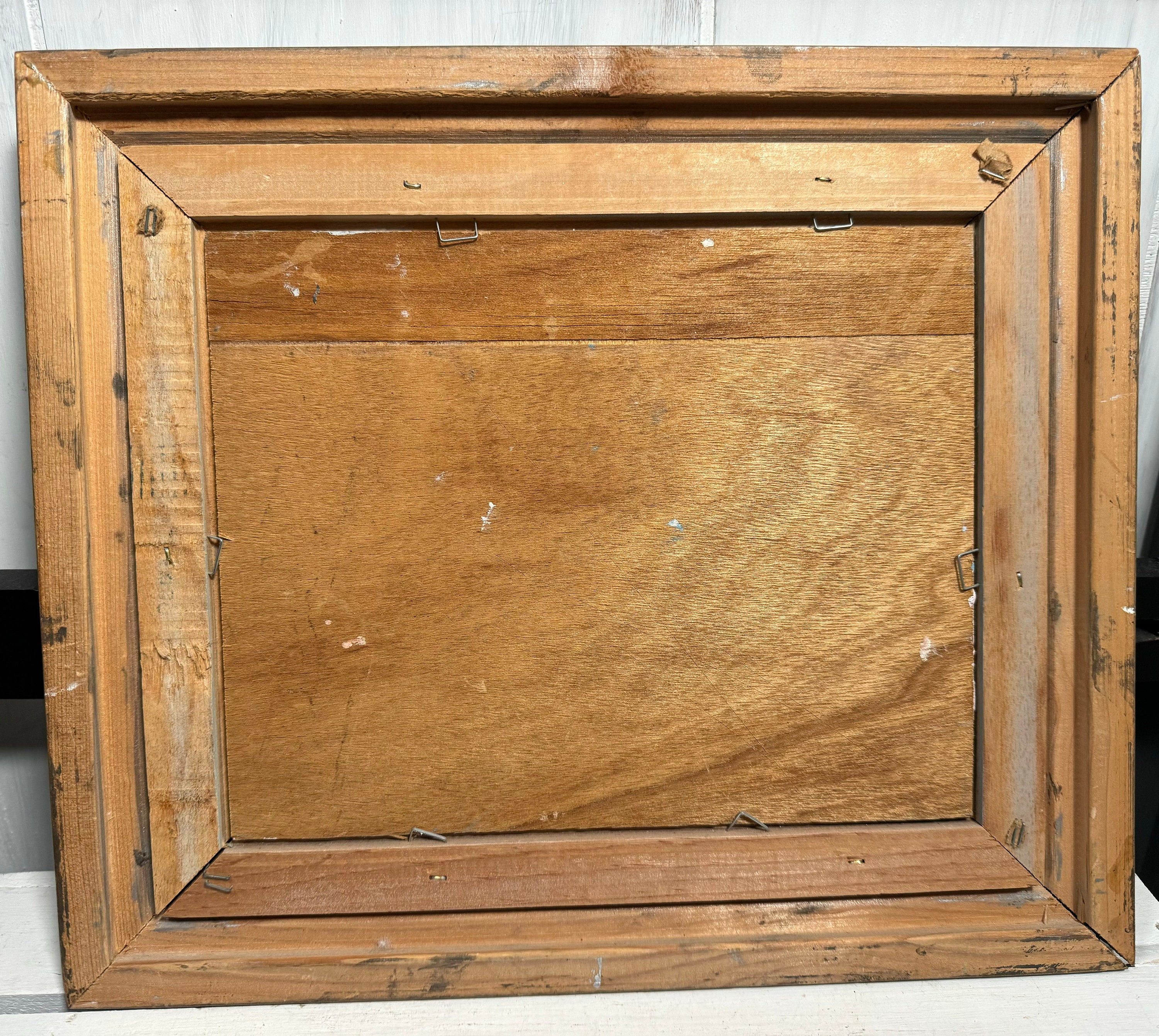 W. Jones Original Painting on Canvas Framed, 9.5x7.5 Lovely Nautical ...