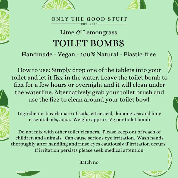 Toilet Bomb Cleaning Bundle, Natural Clean, Green Living, Non Toxic ...