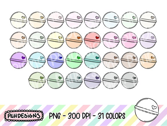 Bath Bomb Clipart Doodle Clipart Multicolor Commercial Use - Etsy