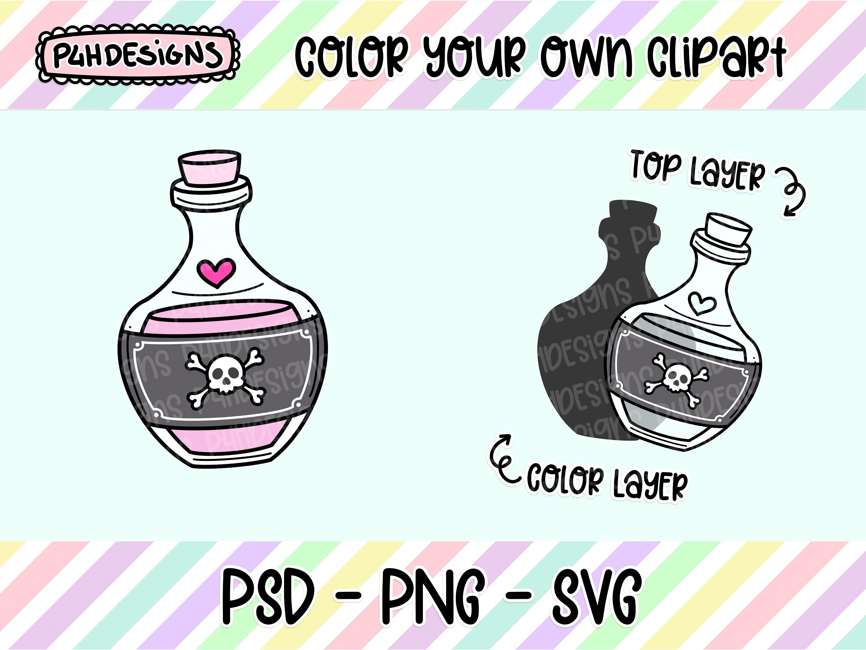 Poison Bottle Clip Art