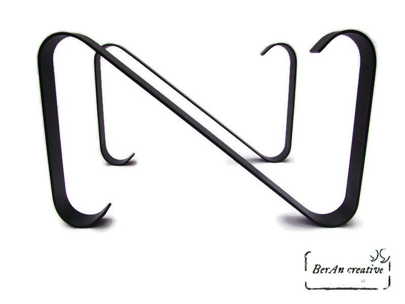 Coffe Table Legs, 2 Pack-(2" Wide - 1/4" Thick Metal) (size Range: 14. ...