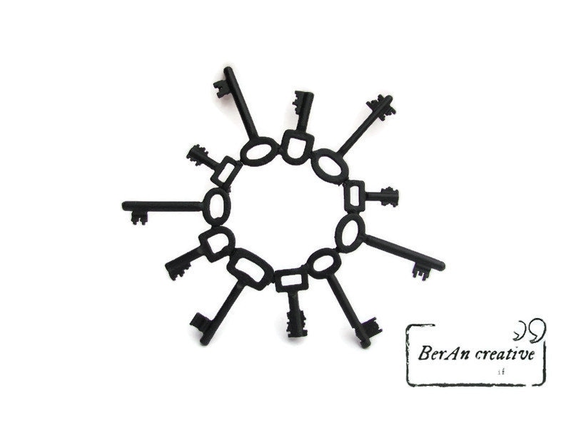 Decoration Made Out of Keys, Handmade in Our Workshop, Wall Key ...