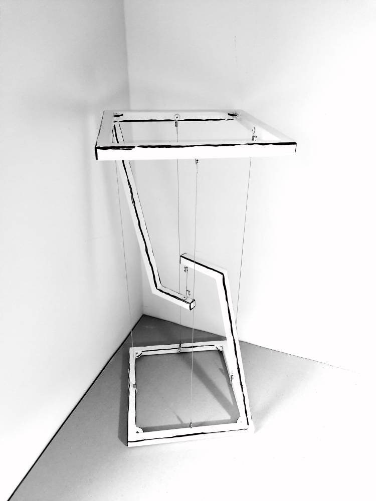 Coffee Table 2 D Desing, Floating Table Steel Tensegrity Table, Café ...