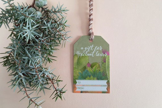Plant Lover Gift Tag Printable // Instant Download Gift Tag - Etsy