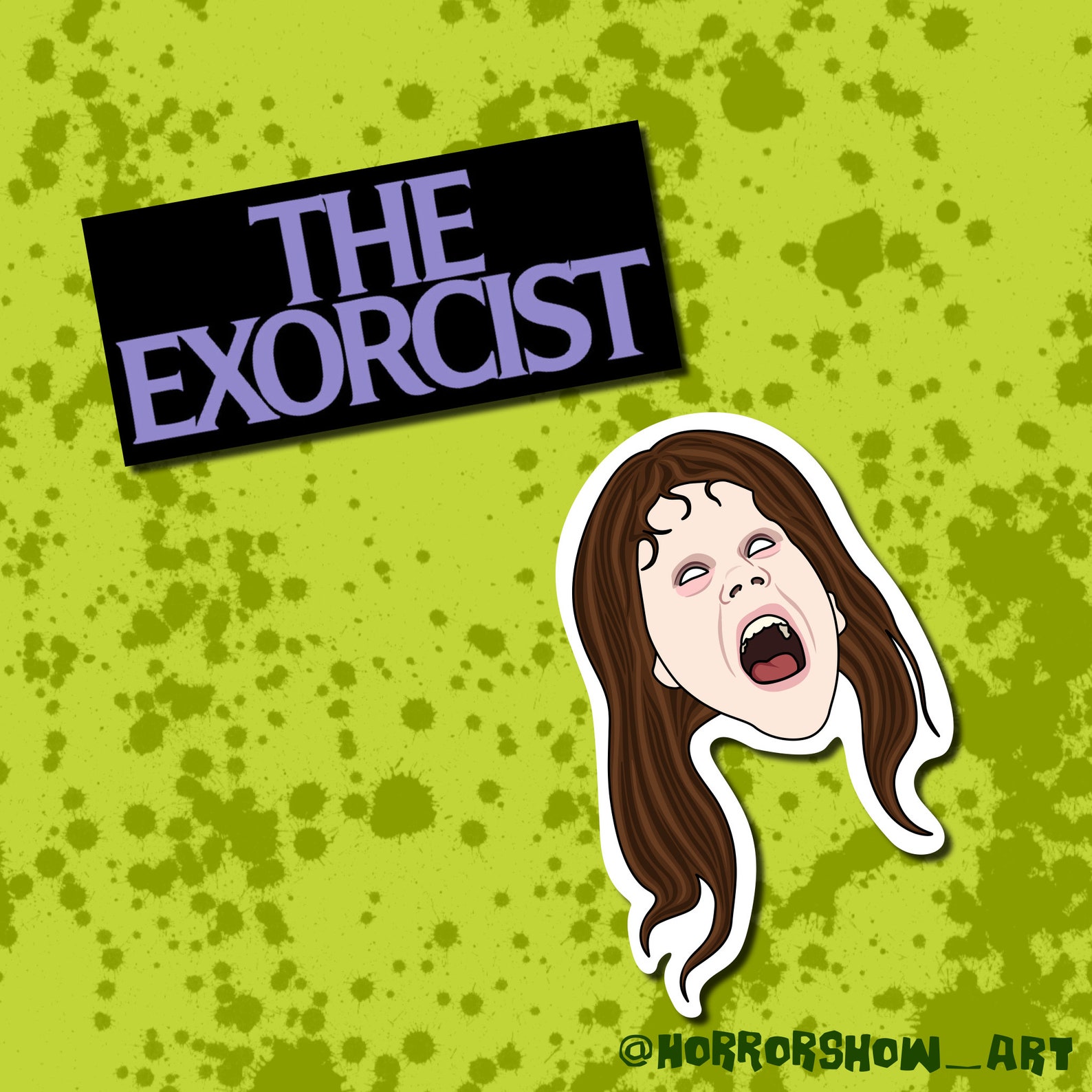 The Exorcist Horror Movie Sticker Set 10 Stickers | Etsy