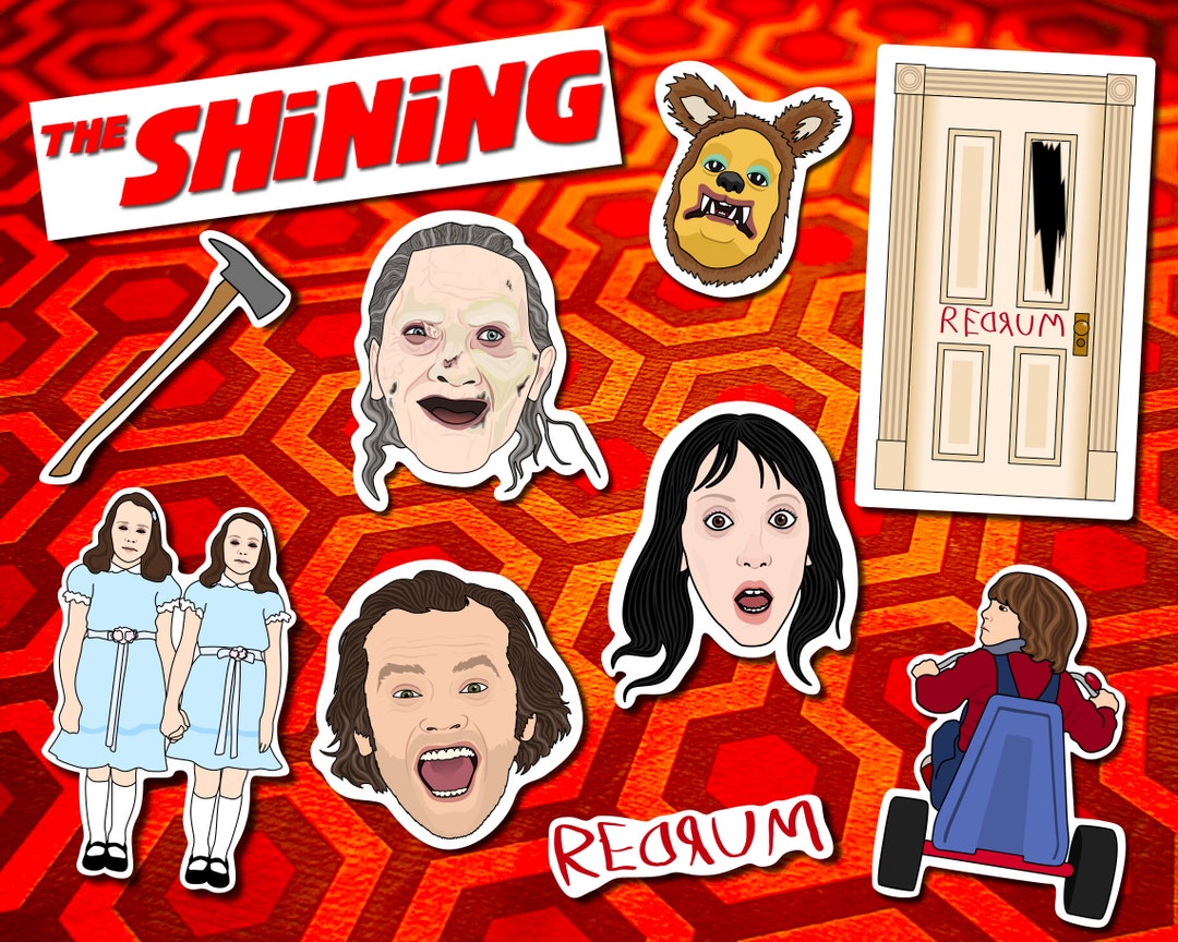 The Shining Stephen King Retro Horror Sticker Set 10 Stickers Pennywise ...