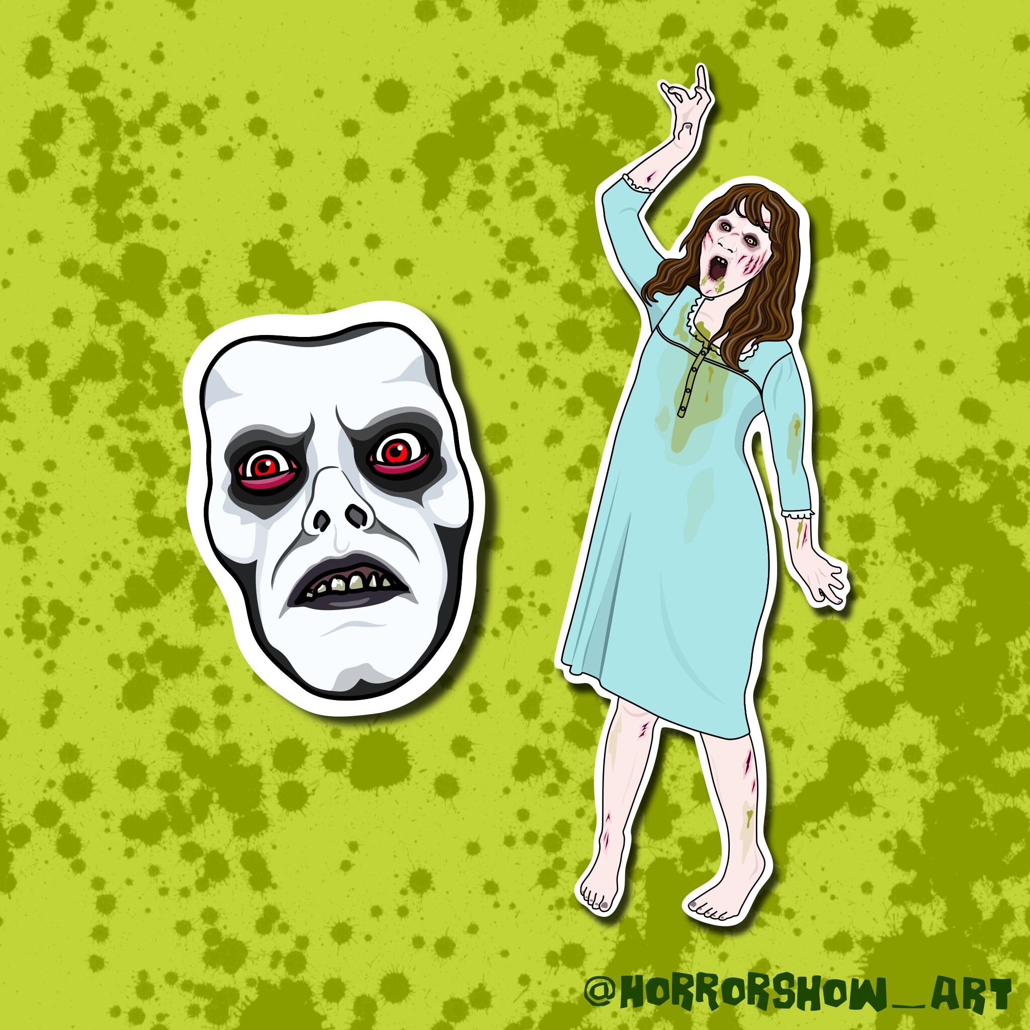 The Exorcist Horror Movie Sticker Set 10 Stickers | Etsy