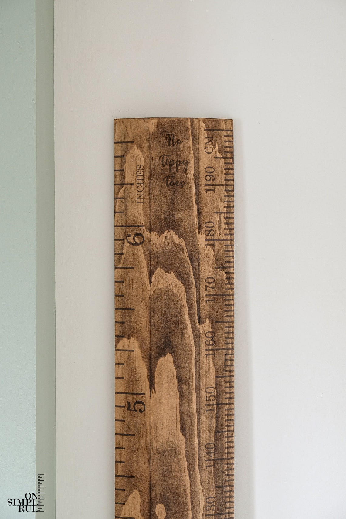 Wooden Height Chart Ruler Tudor Finish Personalised Free | Etsy