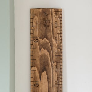 Wooden Height Chart Ruler Tudor Finish Personalised Free UK Delivery - Etsy