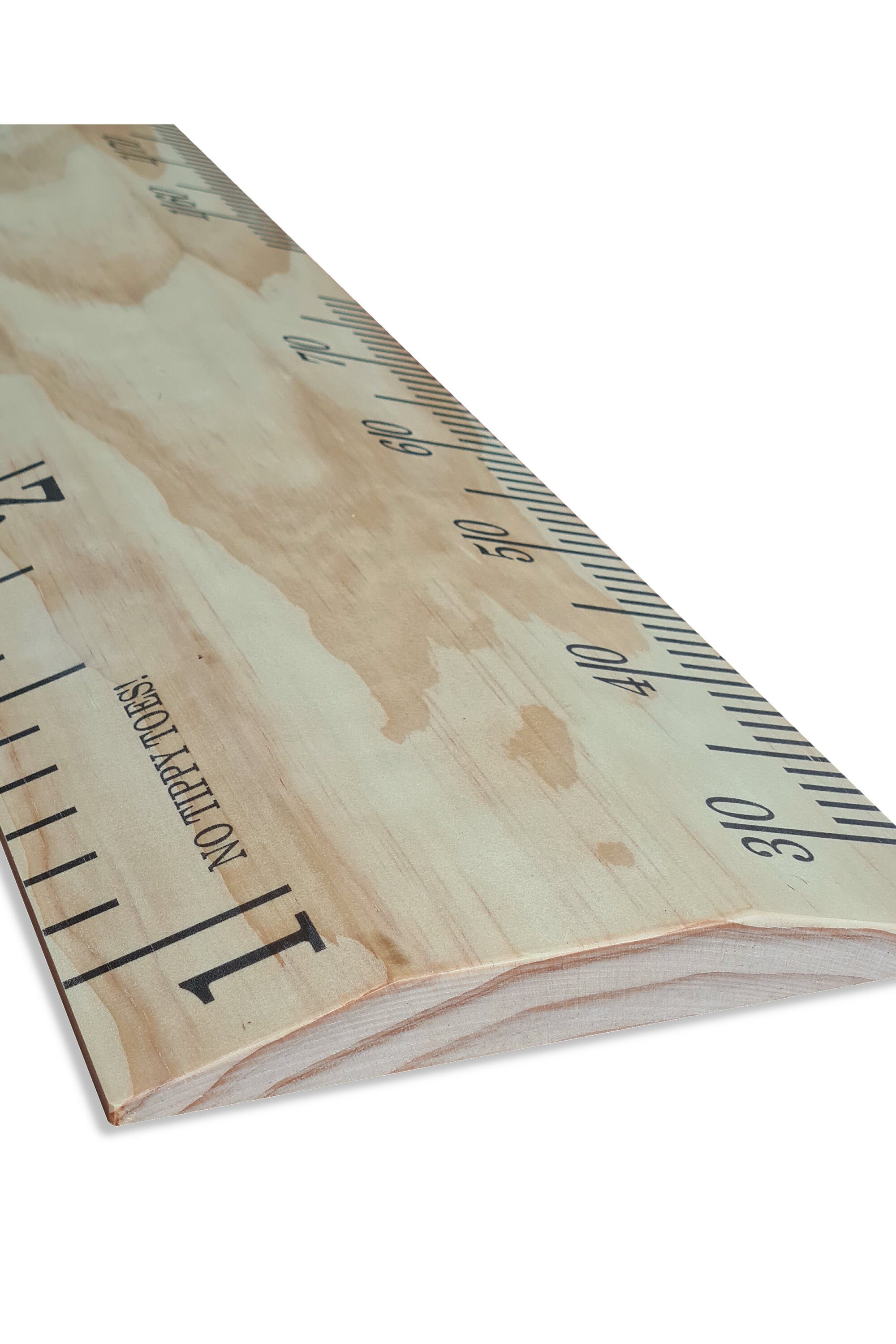 Wooden Height Chart Ruler Natural Finish - Personalised - Free UK ...