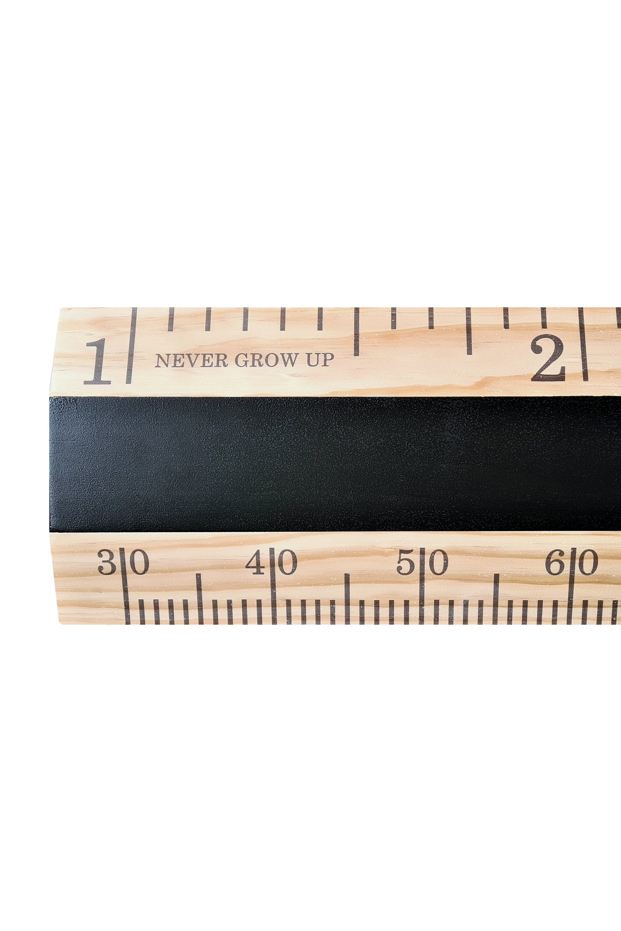 Wooden Chalkboard Height Chart Ruler Natural Finish - Personalised ...
