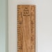 Wooden Height Chart Ruler Oak Finish Personalised Free UK - Etsy
