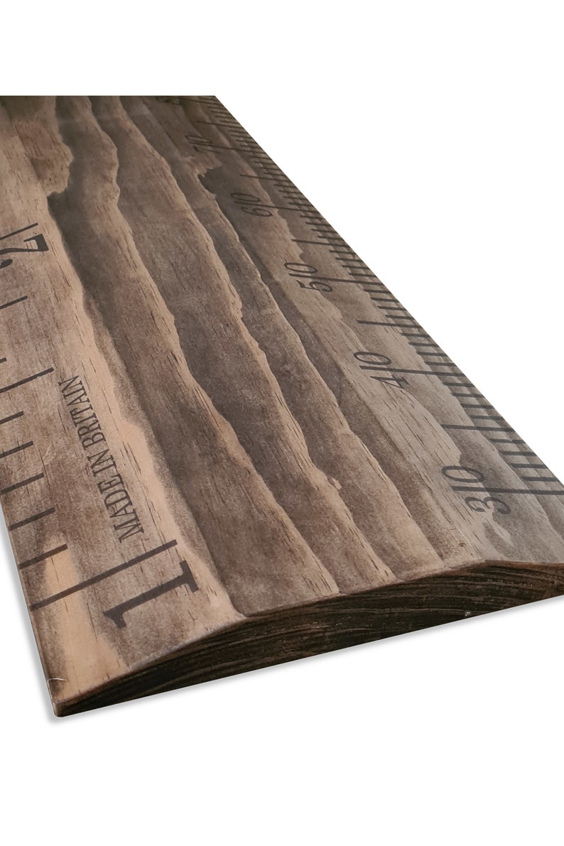 Wooden Height Chart Ruler Tudor Finish Personalised Free | Etsy