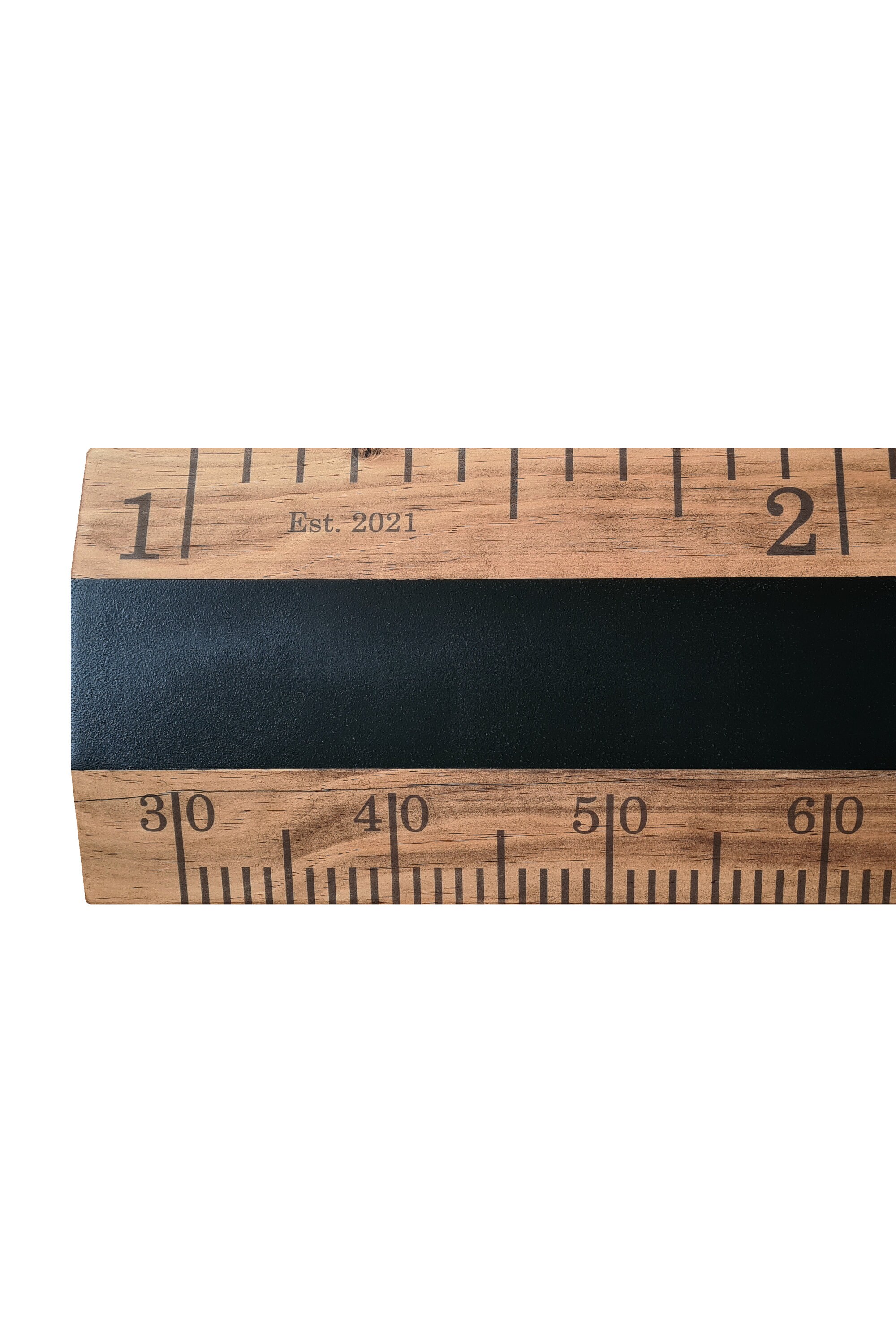 Wooden Chalkboard Height Chart Ruler Oak Finish - Personalised - Free ...