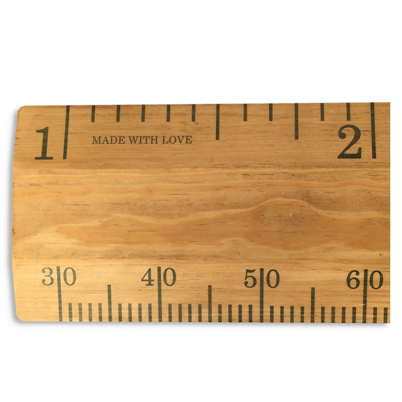 Wooden Height Chart Ruler Walnut finish Personalised Free | Etsy