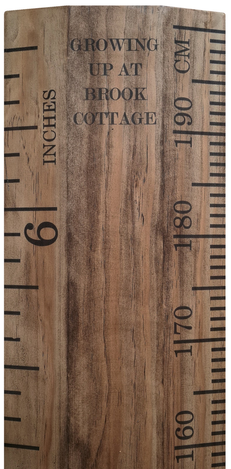 Wooden Height Chart Ruler Oak Finish Personalised Free UK | Etsy
