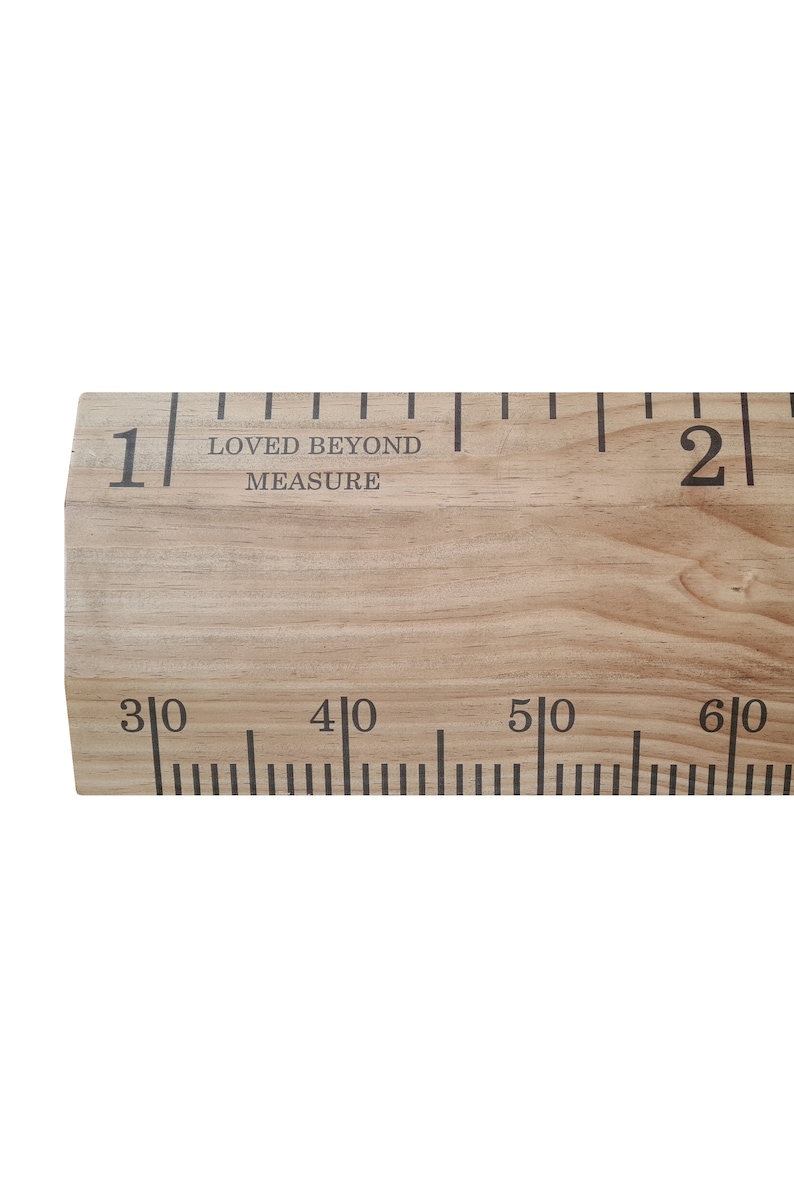 Wooden Height Chart Ruler Walnut Finish Personalised Free - Etsy