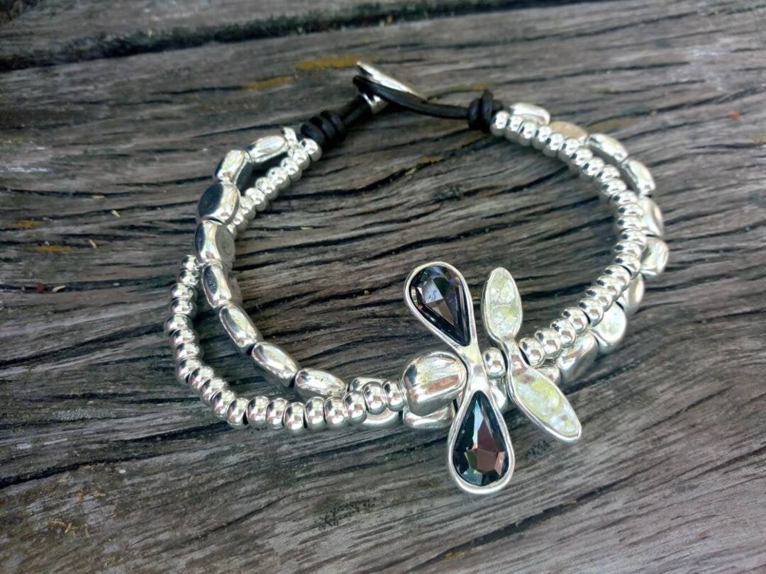 Uno De 50 Style , Dragonfly Bracelet, Woman Bracelet, Silver Plated ...