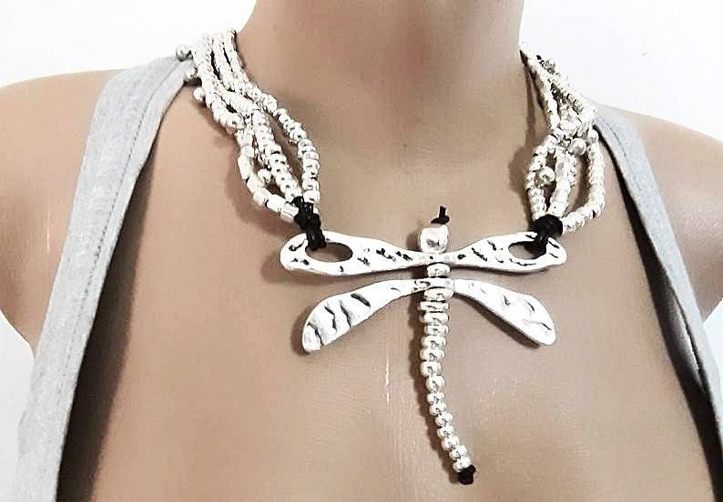 Uno De 50 Style Dragonfly Necklace Multilayer Choker Woman - Etsy Uno De 50 Style Dragonfly Necklace Multilayer Choker Woman - Etsy