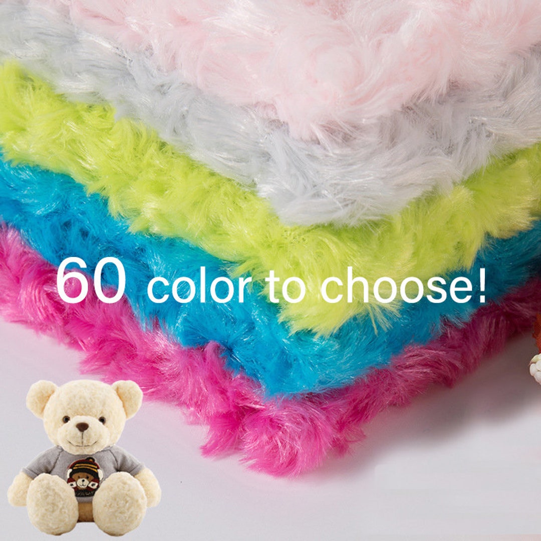 Teddy Bears Fabric With Curls Soft Fabric for Toy Stuffed Animal Doll ...